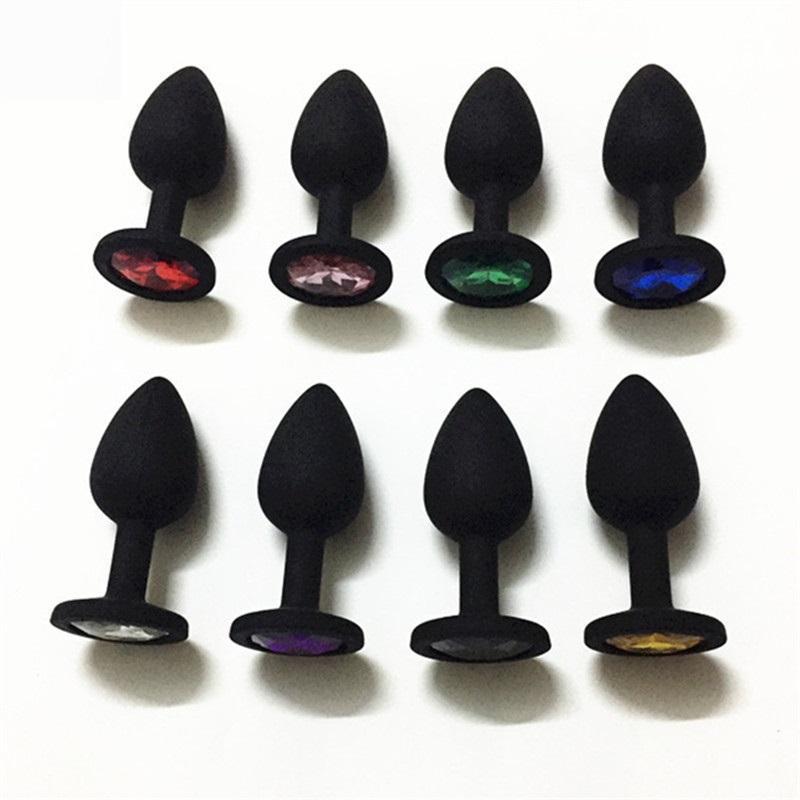 Jeweled Silicone Princess Plug (3 sizes 8 Colors ) – PlugLust