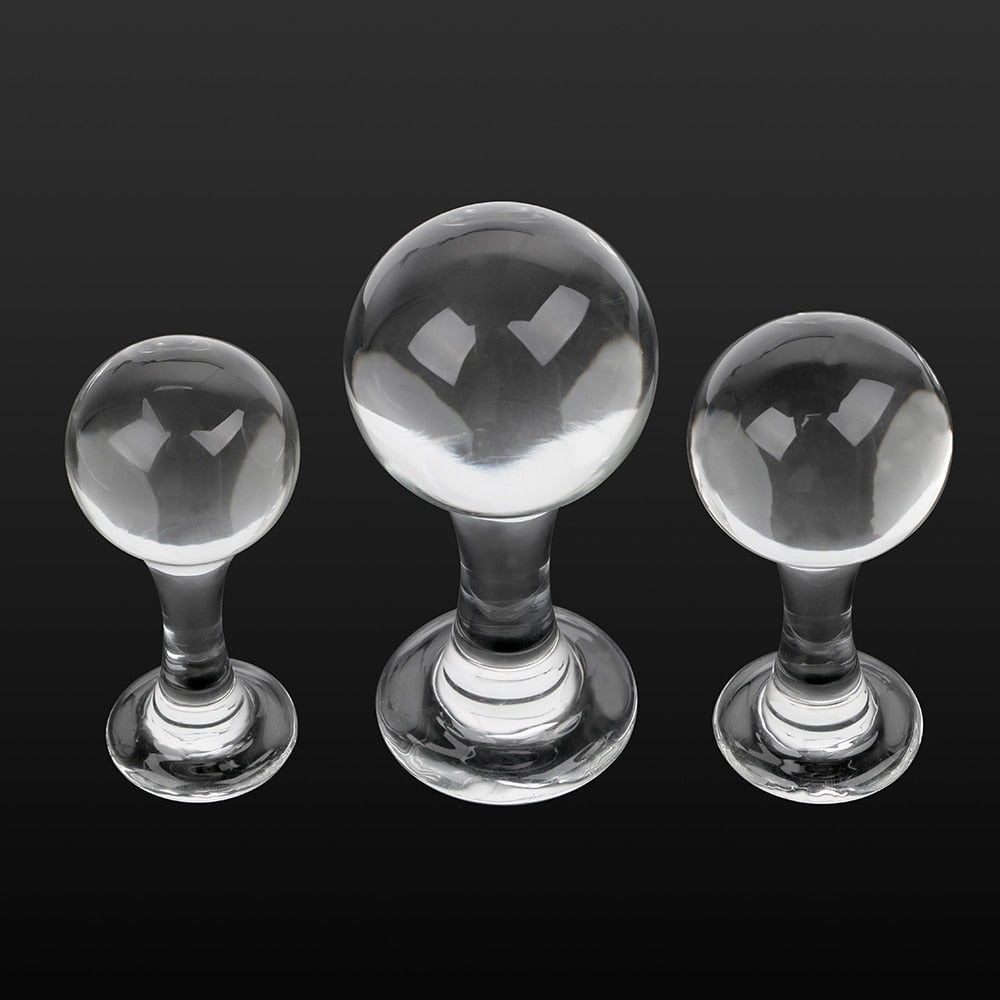 3 Sizes Transparent Glass plug – PlugLust