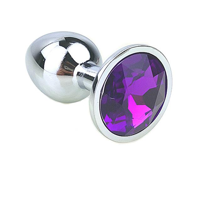 3" Jeweled Metal Princess Plug 12 Colors – PlugLust