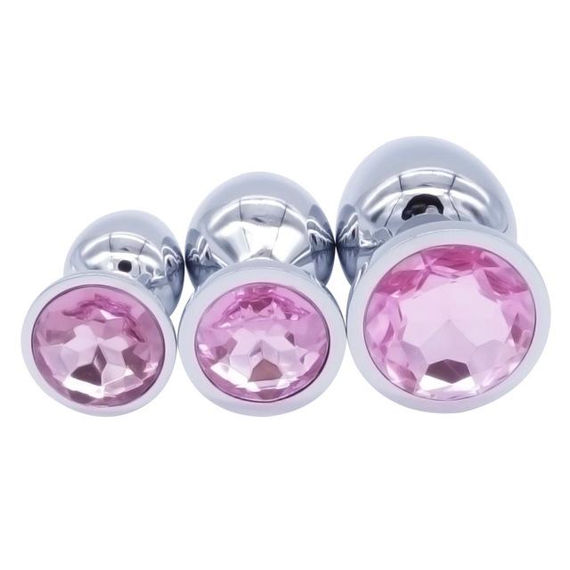 Jeweled Princess Stainless Steel Plug (15 Colors) – PlugLust