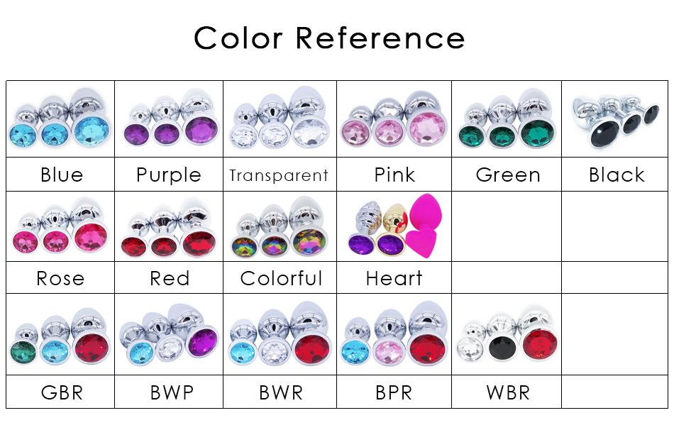 Jeweled Princess Stainless Steel Plug (15 Colors) – PlugLust