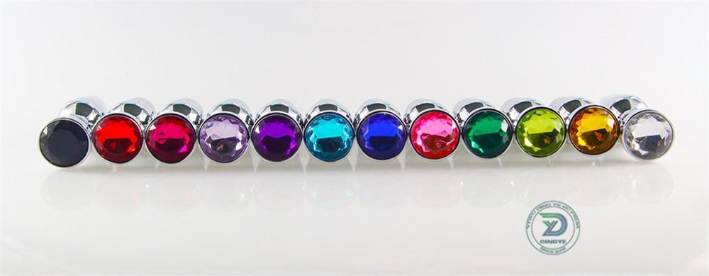 Large Jeweled Metal Princess Butt Plug (12 Colors) – PlugLust